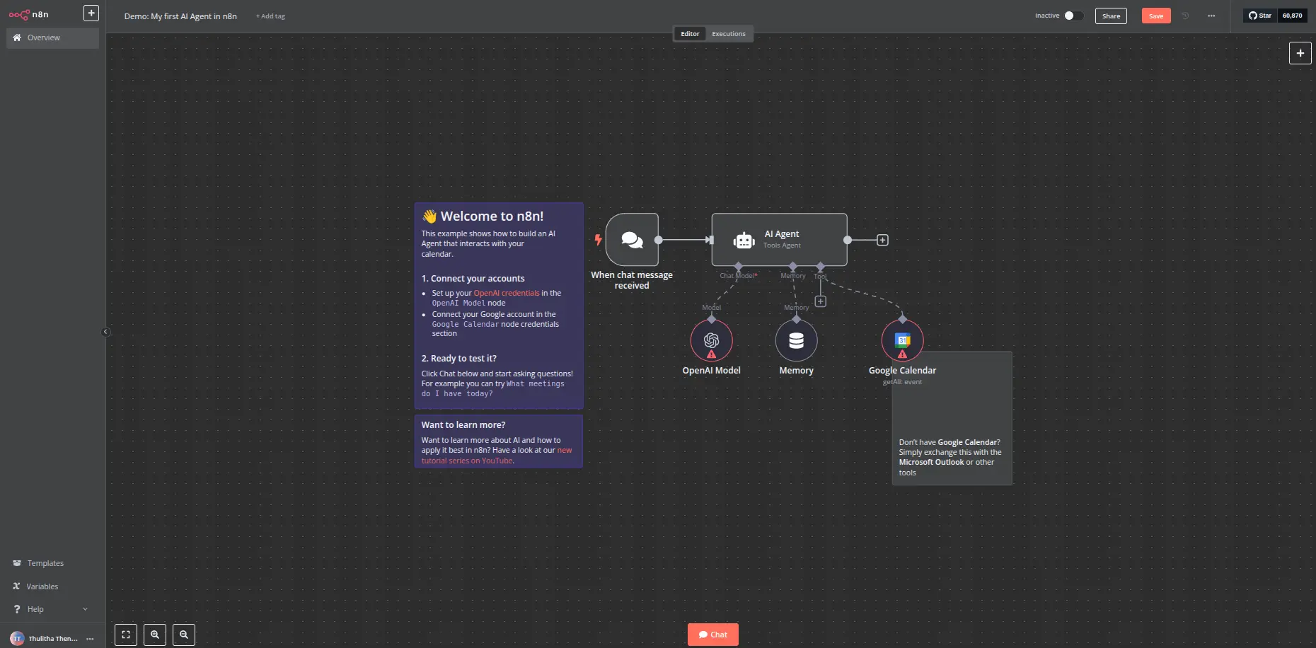Self Hosting N8n Workflow Automation On Ubuntu 24 With Docker To Create Ai Agents
